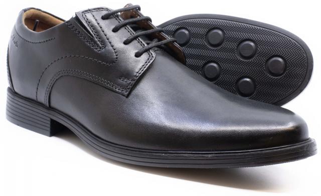 Clarks : Whiddon Plain Wide Black