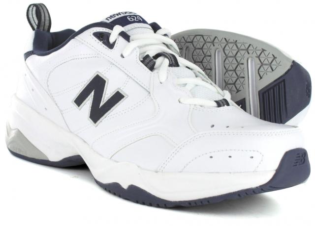 Factory Shoe Online : > Athletic - New Balance 624 4E White Navy
