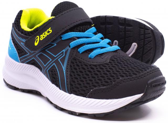 Factory Shoe Online : > Athletic - Asics Contend 7 PS Black Digital Aqua